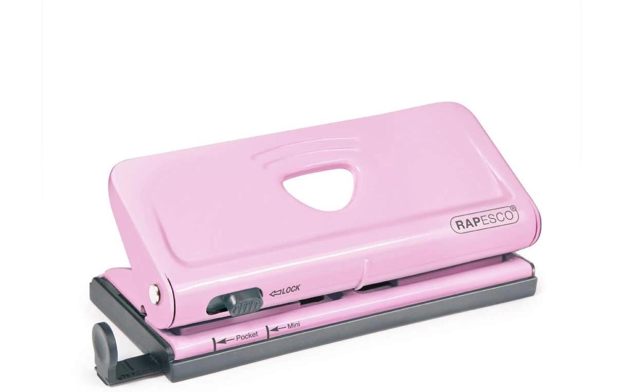 Rapesco Adjustable 6-hole planner punch for 10 sheets, Pink - buy at ...