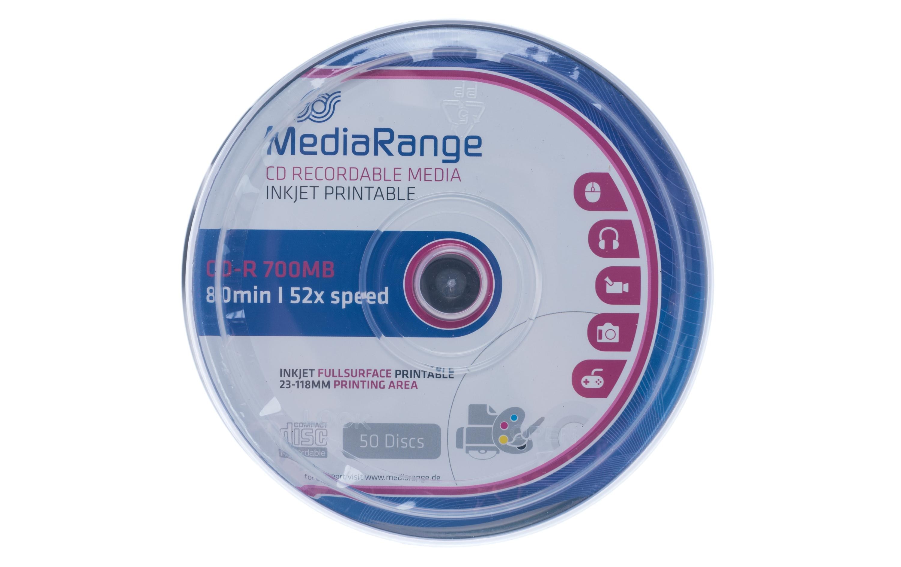 MediaRange CD-R Medien 700 MB, Spindel (50 Stück) - kaufen bei buchmann.ch
