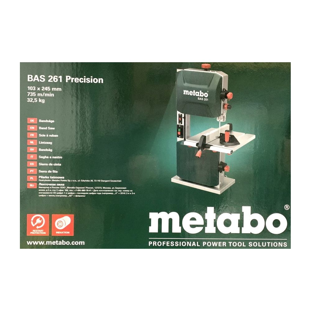 Metabo BAS 261 Precision Band Saw 619008000 Top offer on buchmann.ch